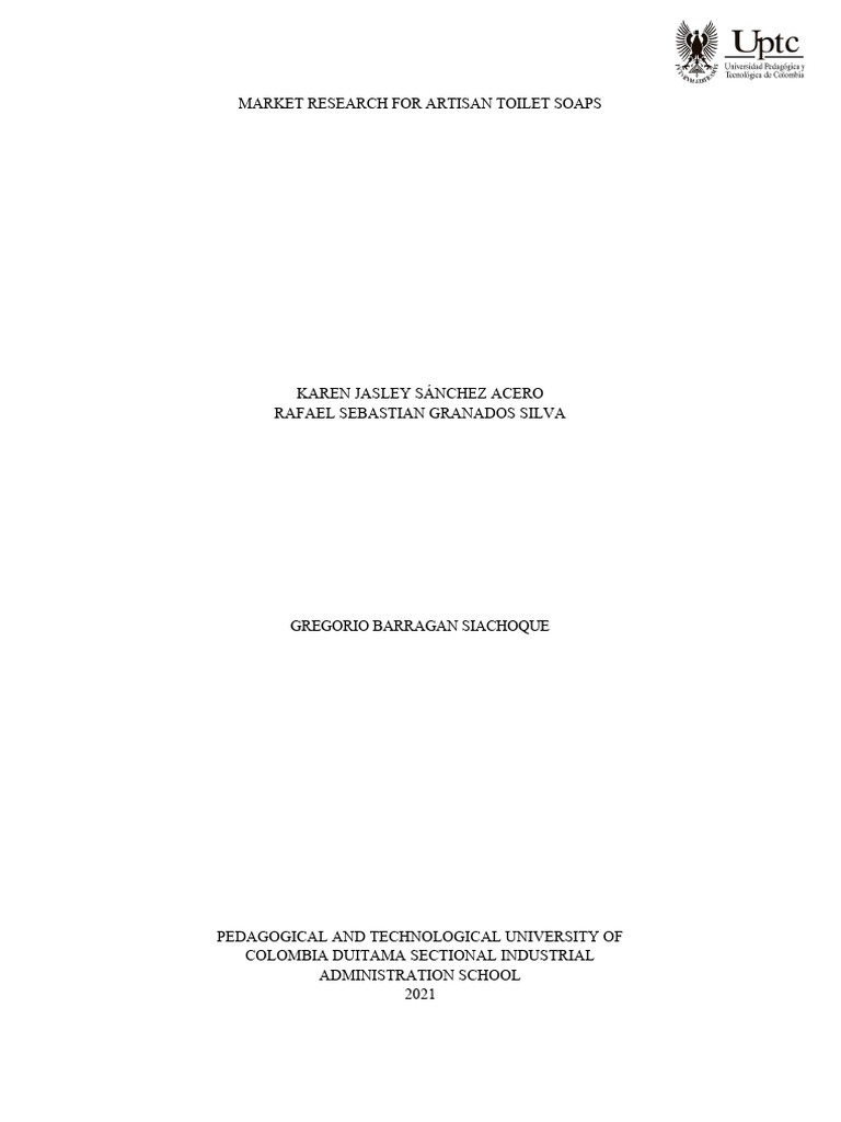 OASIS SOAP MARKET RESEARCH Final | PDF | Sampling (Statistics) | Sample Size Determination