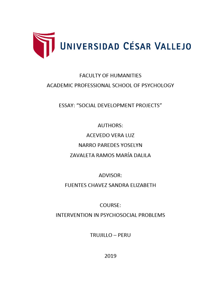 Understanding Social Development Projects | PDF | Evaluation | Relevance