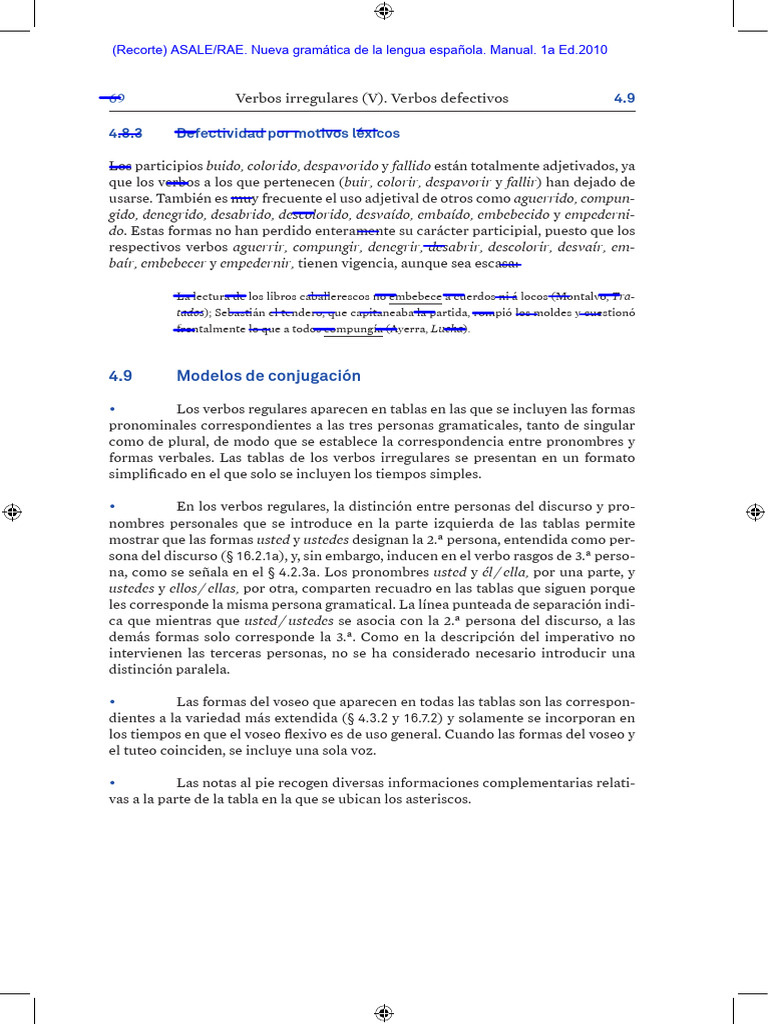 Modelos De Conjugación Pdf Verbo Conjugación Gramatical