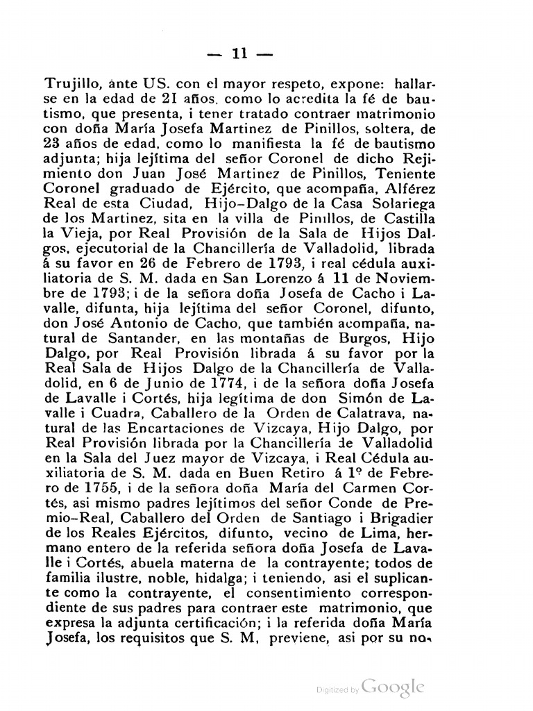 Luis Orbegoso - Documentos Mariscal Orbegoso 1 - 1908 Lima-Page29 | PDF
