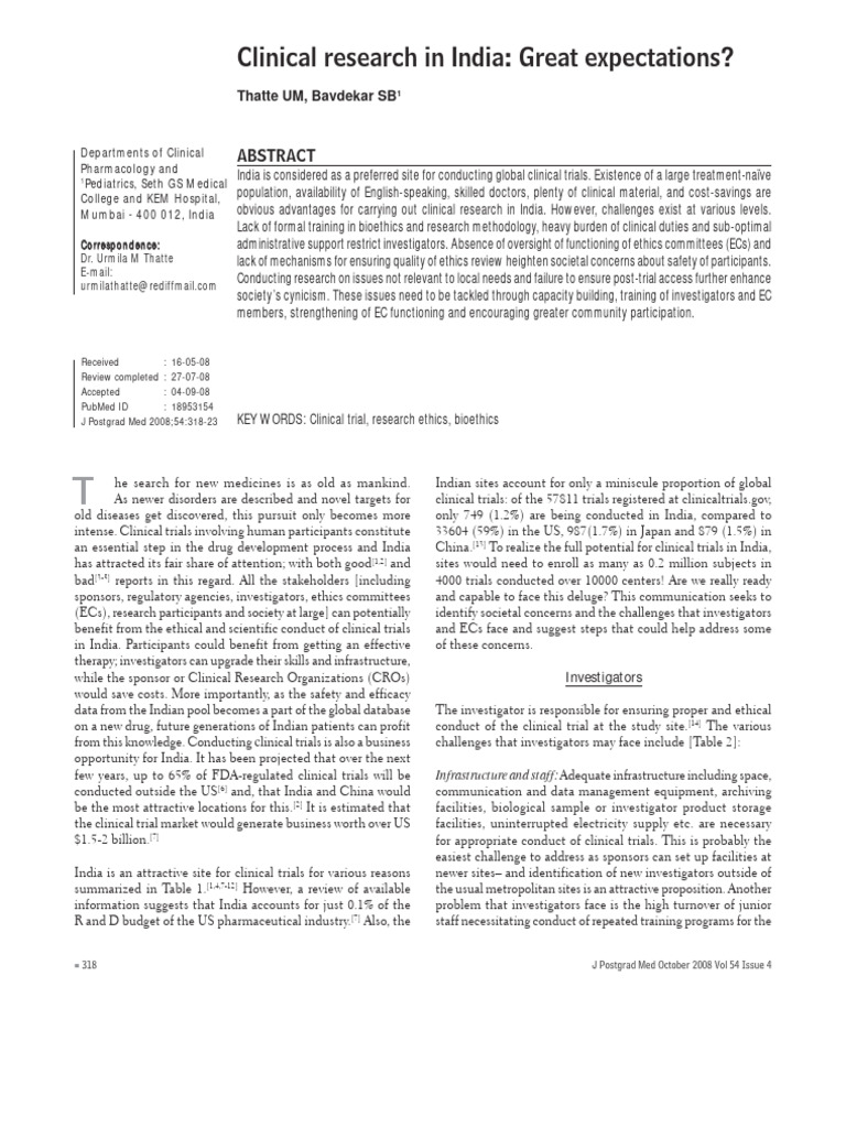 Challenges of Investigators | PDF | Clinical Trial | Health Care