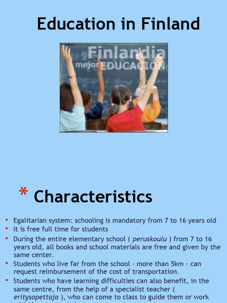Education in Finland | PDF | Finland | Schools
