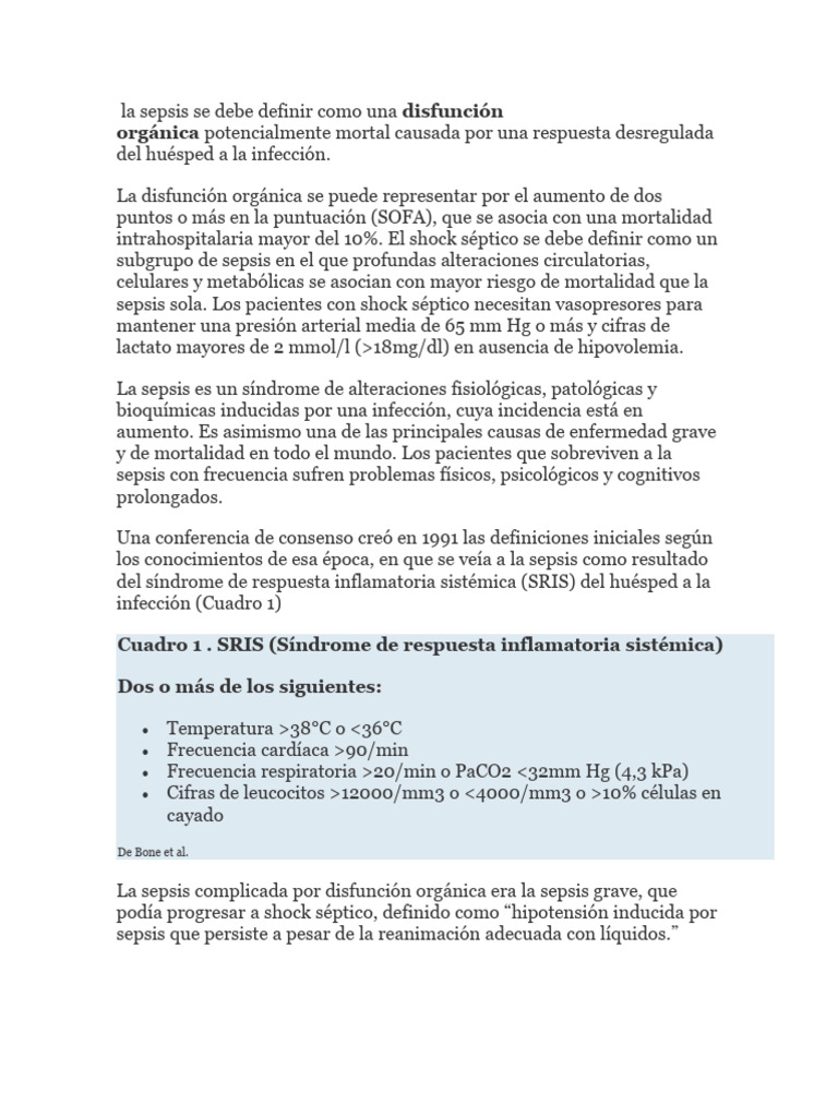 Score Sepsis | PDF | Septicemia | Cuidado de la salud