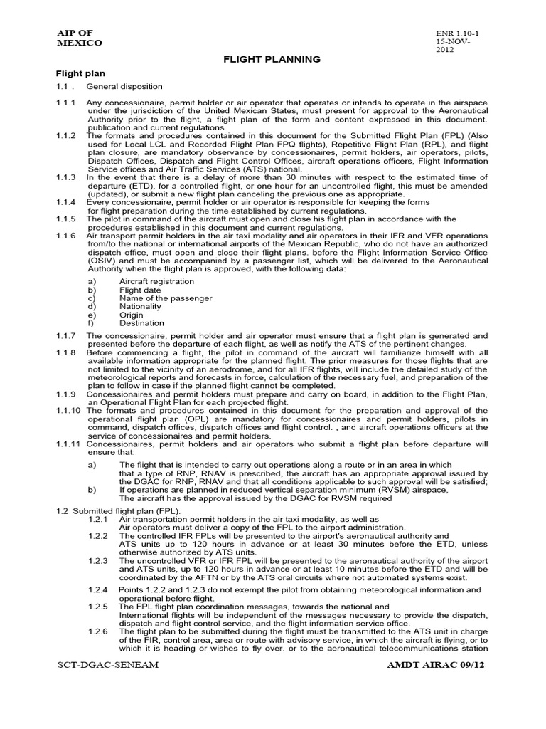 Flight Plan - Pia-1 | PDF | Instrument Flight Rules | Air Traffic Control