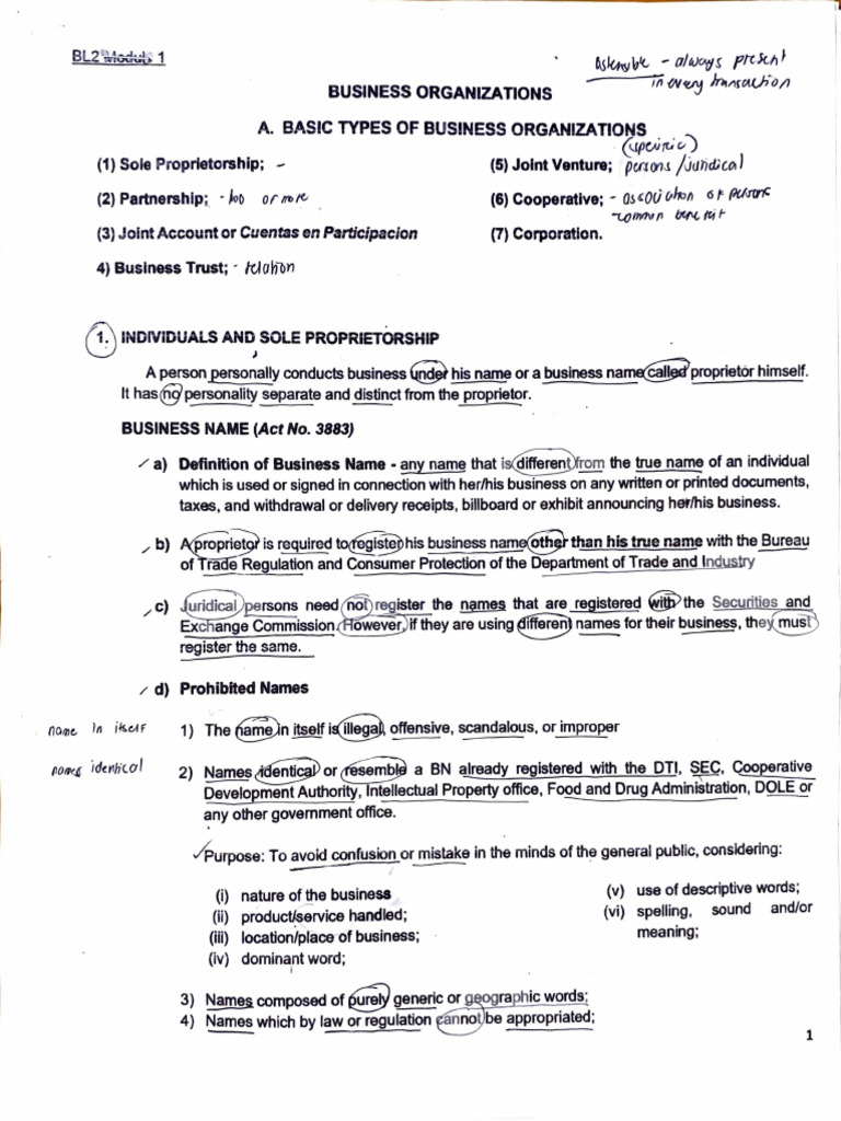 Final Exam Reviewer For BL ? | PDF