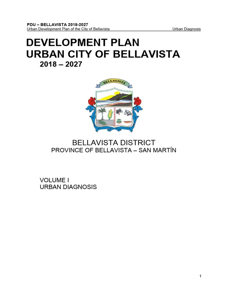 Urban Development Plan of The City of Bellavista | PDF | Urban Planning ...
