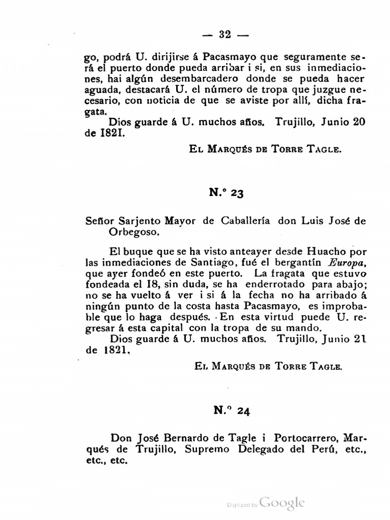 Luis Orbegoso - Documentos Mariscal Orbegoso 1 - 1908 Lima-Page50 | PDF