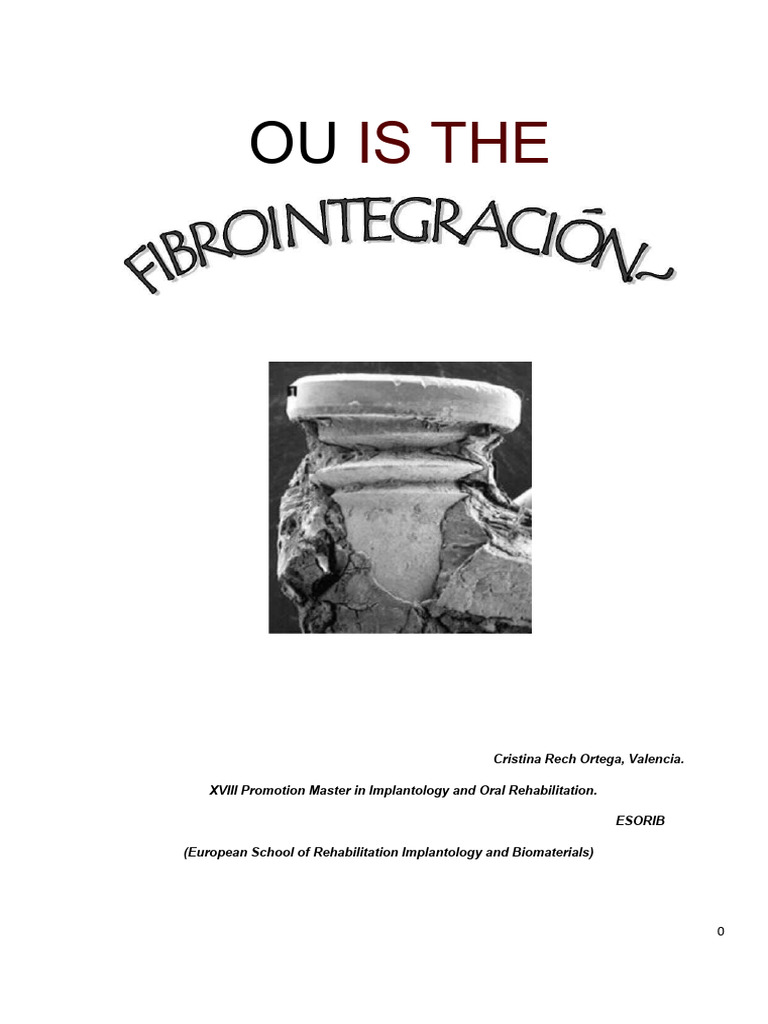 FIBROINTEGRATION | PDF | Bone | Epithelium