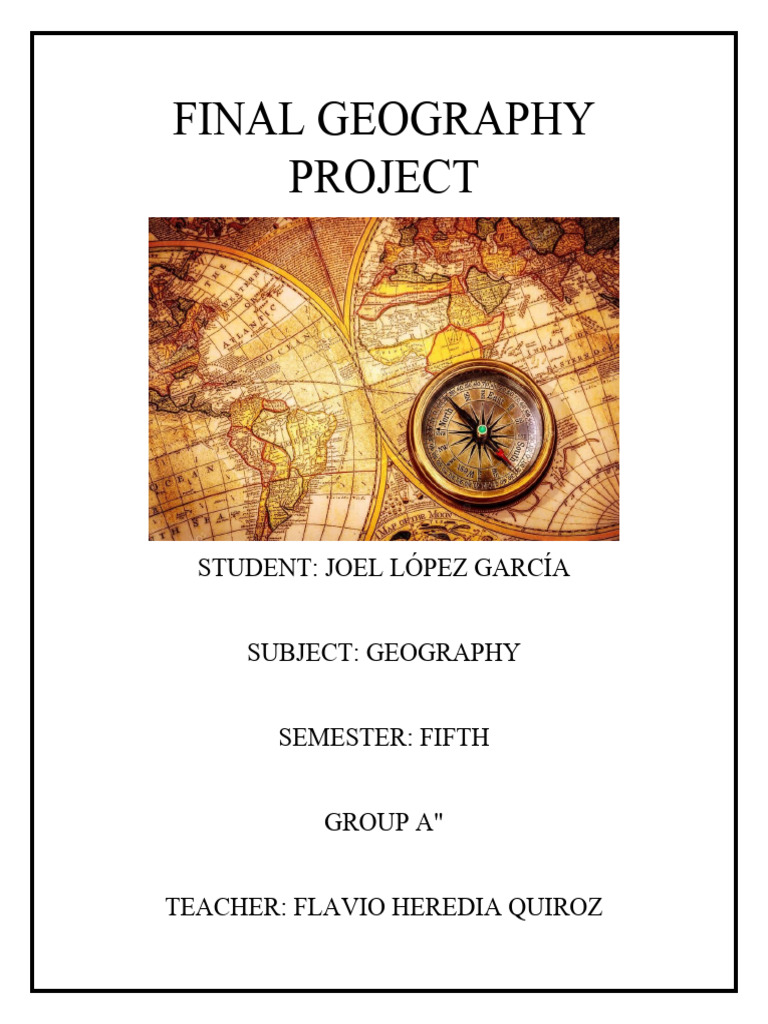 Geography Final Project | PDF | Geography | Map