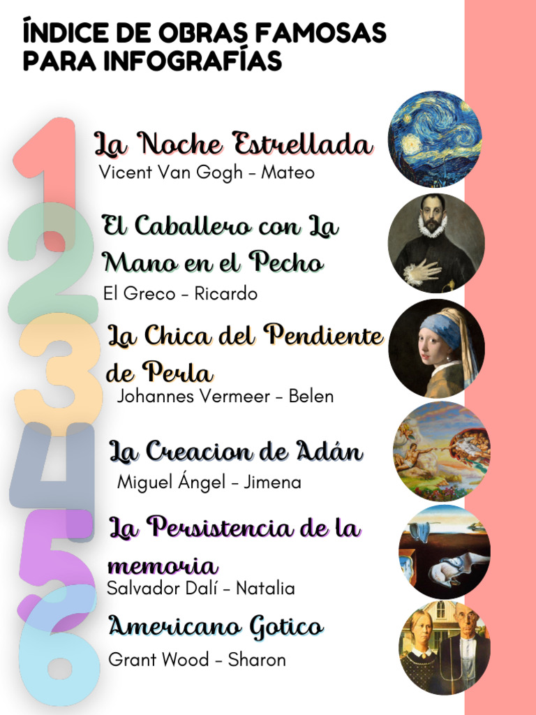 Documento A4 Índice Creativo Colorido | PDF