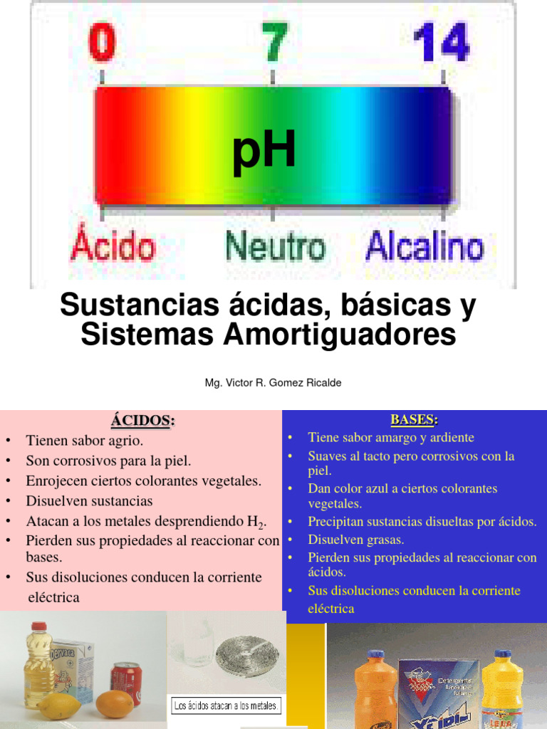 PH y Soluciones Amortiguadoras | Descargar gratis PDF | Ácido | Ph