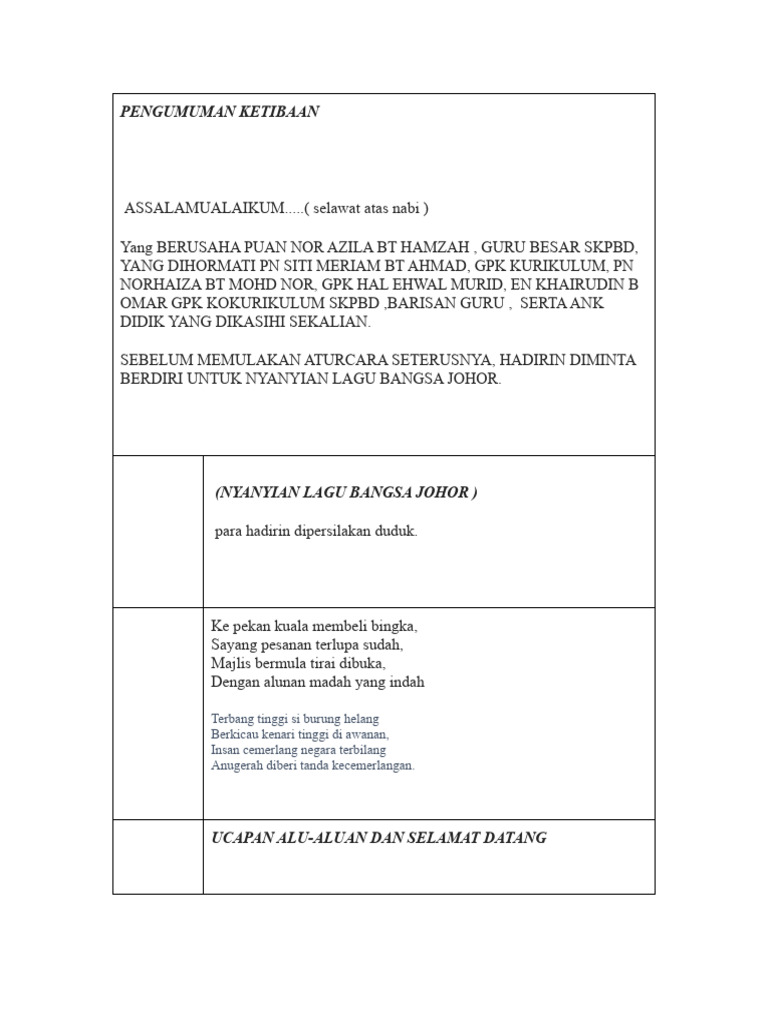 Teks Majlis Hac 2024 | PDF