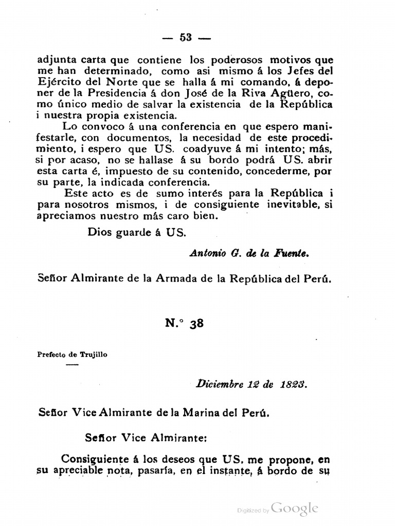 Luis Orbegoso - Documentos Mariscal Orbegoso 1 - 1908 Lima-Page71 | PDF