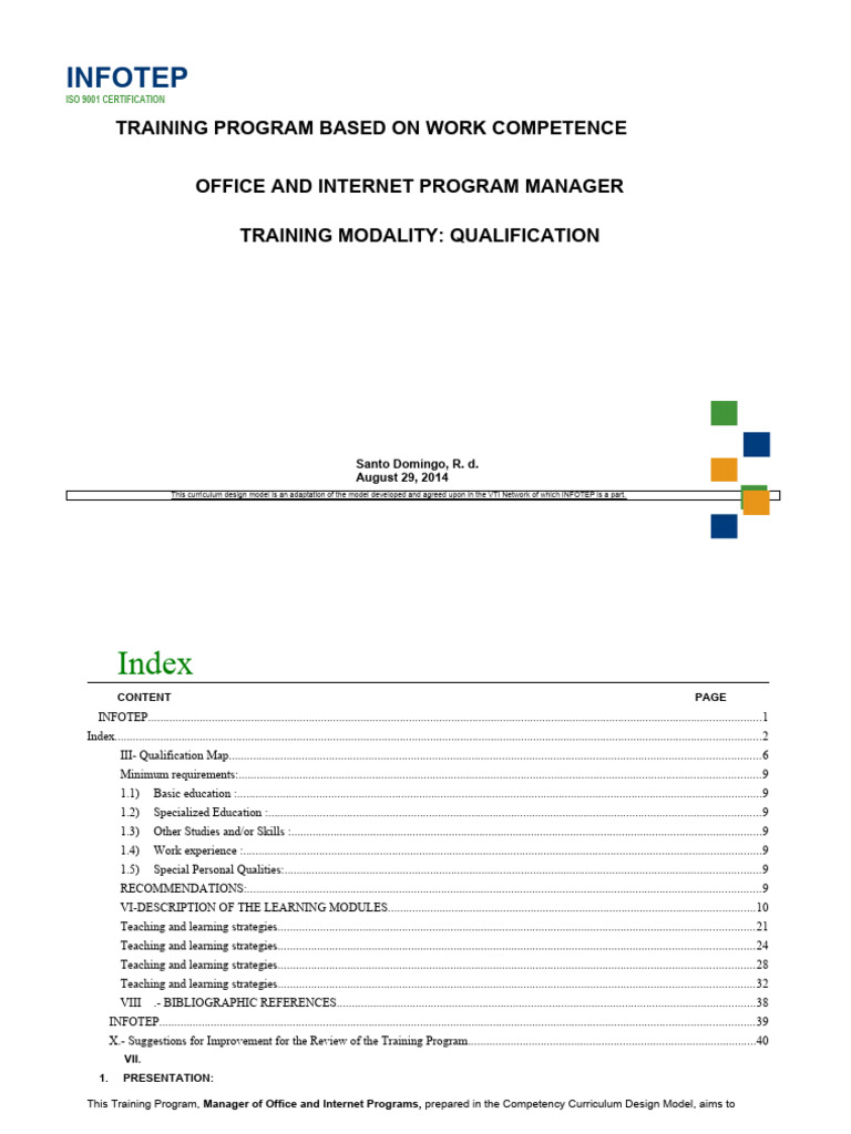 Office and Internet Program Manager | PDF | Learning | Operating System