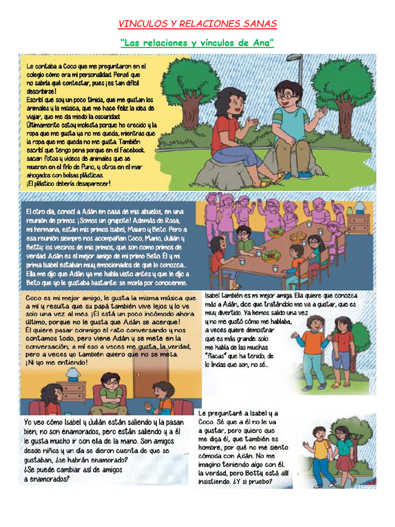 Vinculos y Relaciones Sanas | PDF | Amor | Ciencias del comportamiento