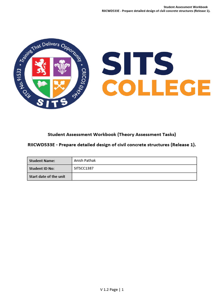 Student Assessment Workbook Theory Tasks RIICWD533E | PDF | Bending ...