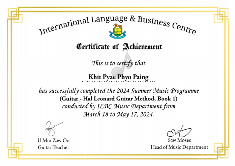 Khit Pyae Phyo Paing | PDF