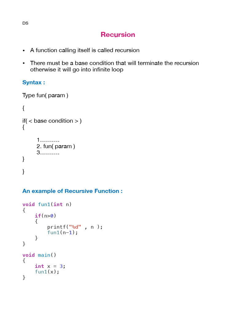 RecursionTracing 46 | PDF