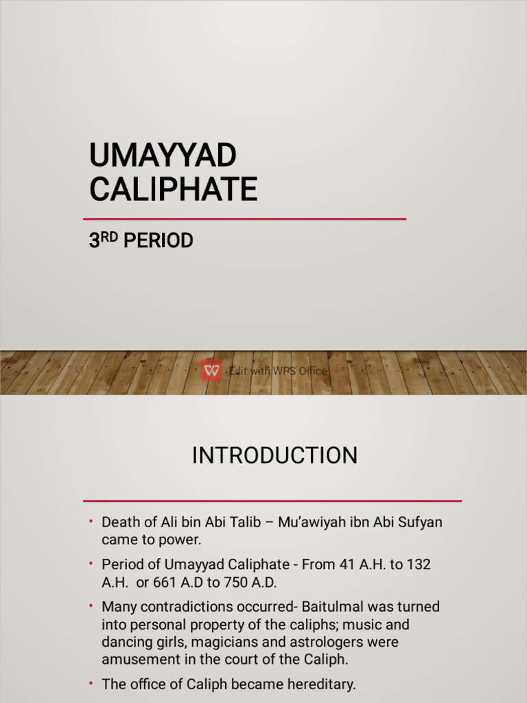Week 8 Historic Dev. (Era Khalifah) | PDF | Hadith | Caliphate