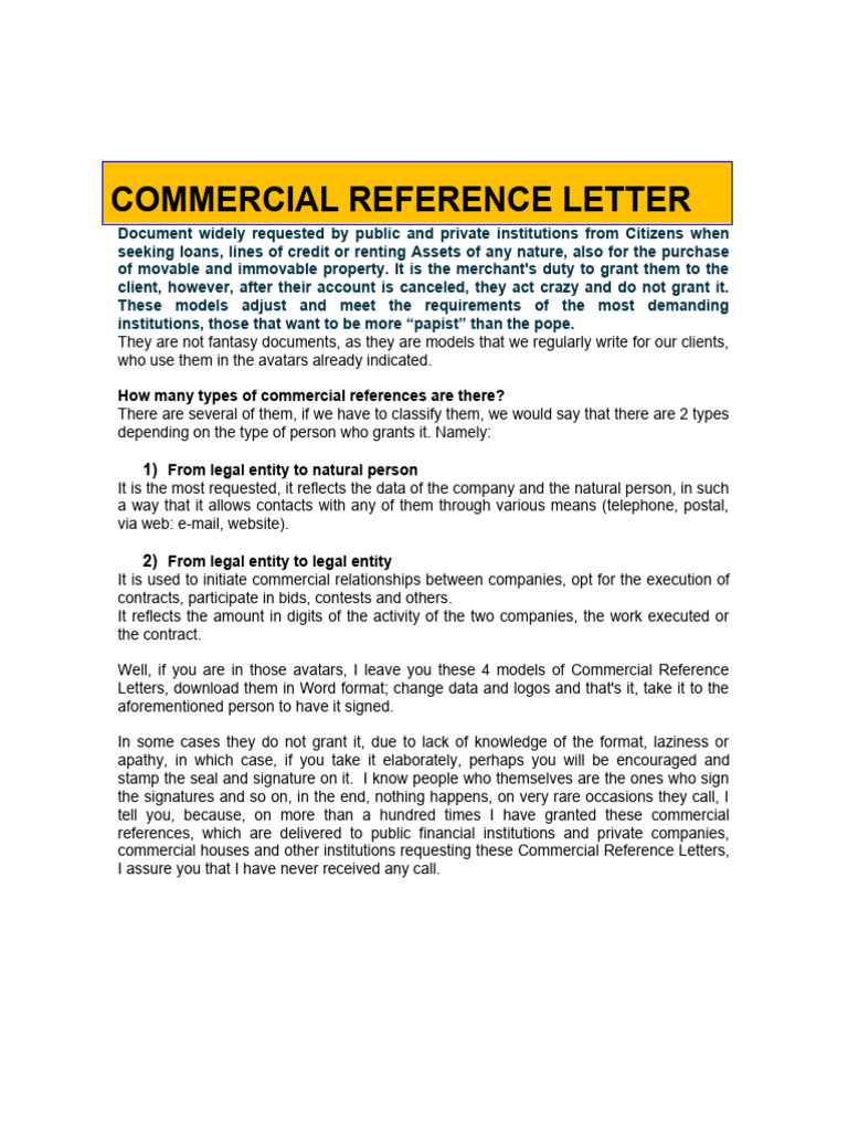 Commercial Reference | PDF
