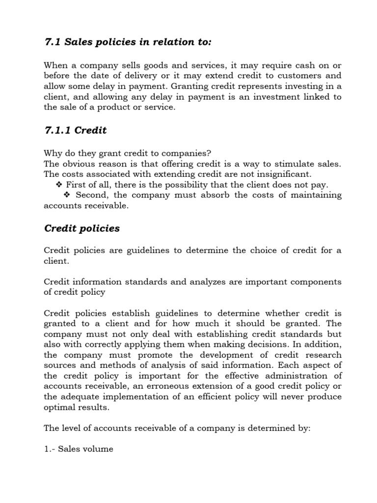 Cyc Credit Policies | PDF | Credit | Finance & Money Management