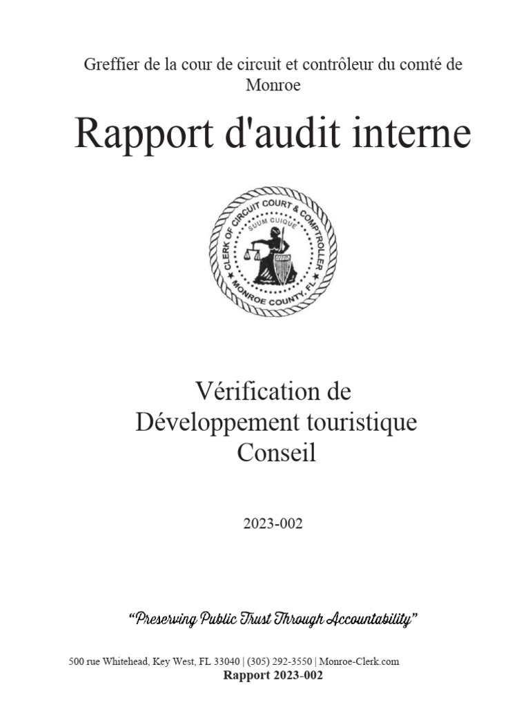 Audit TDC | PDF | Audit | Commercialisation