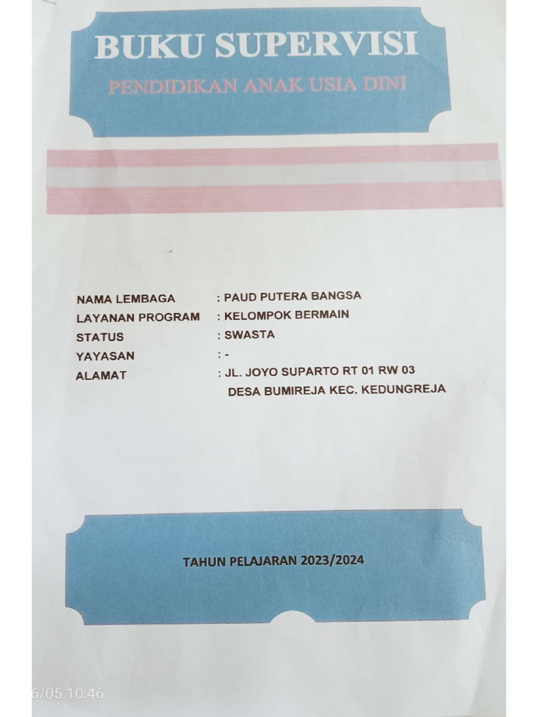 3.2 Dokumen Supervisi | PDF