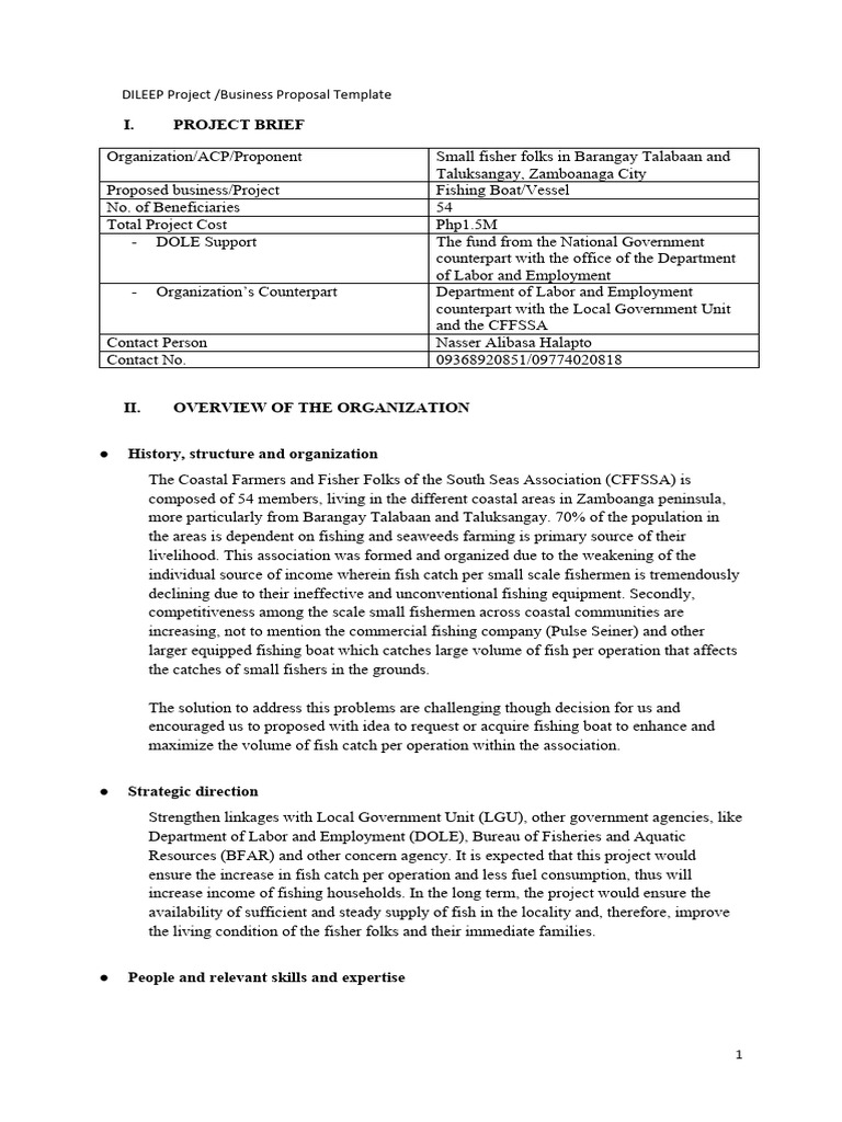 Project Proposal (Dole) | PDF | Expense | Pricing