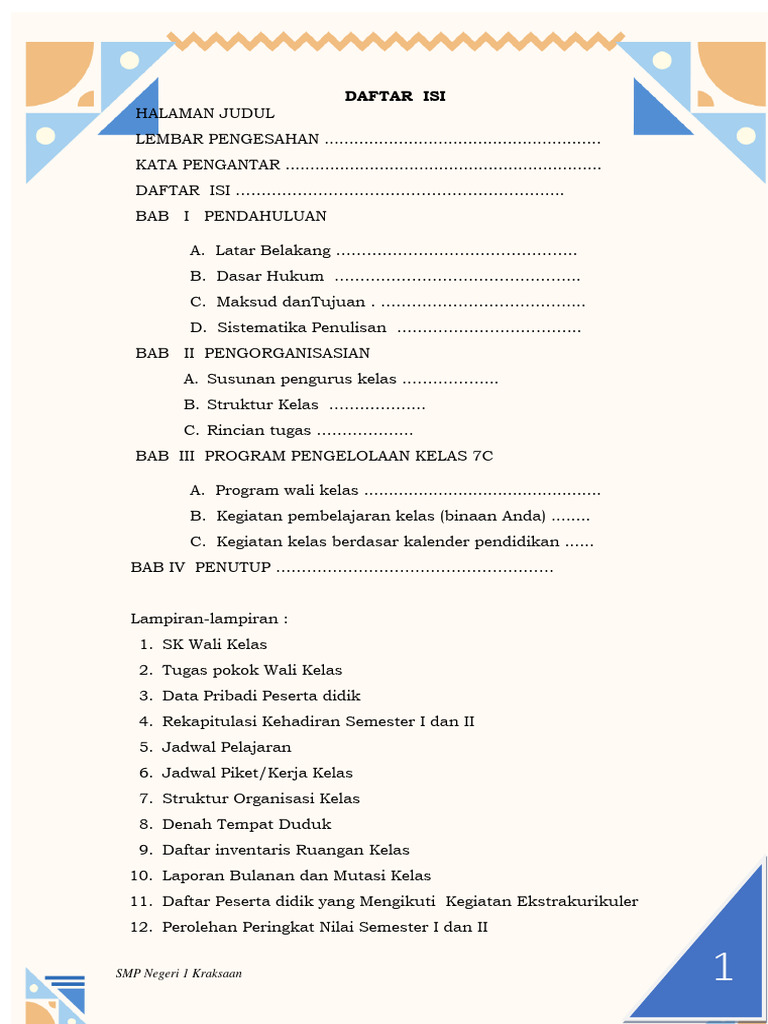 Laporan Walikelas Dwi | PDF