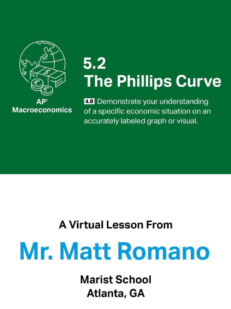 Virtual Instruction Lesson - 5.2 - Phillips Curve | PDF | Phillips Curve | Long Run And Short Run