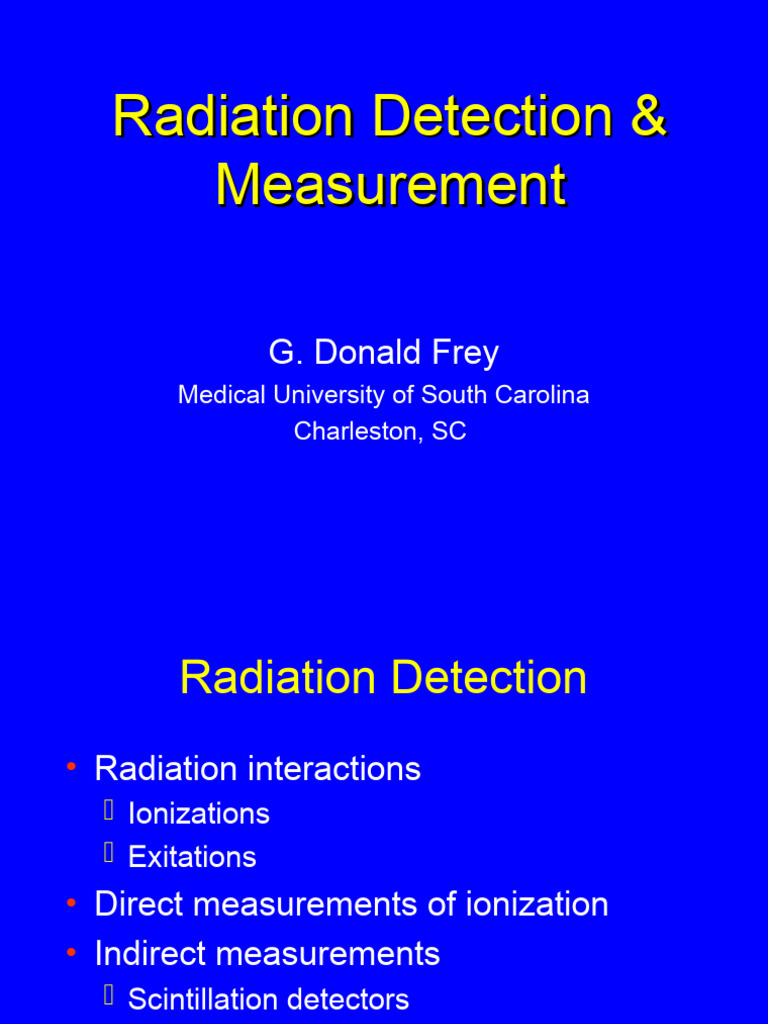 Radiation Detectors Pdf Band Gap Applied And Interdisciplinary