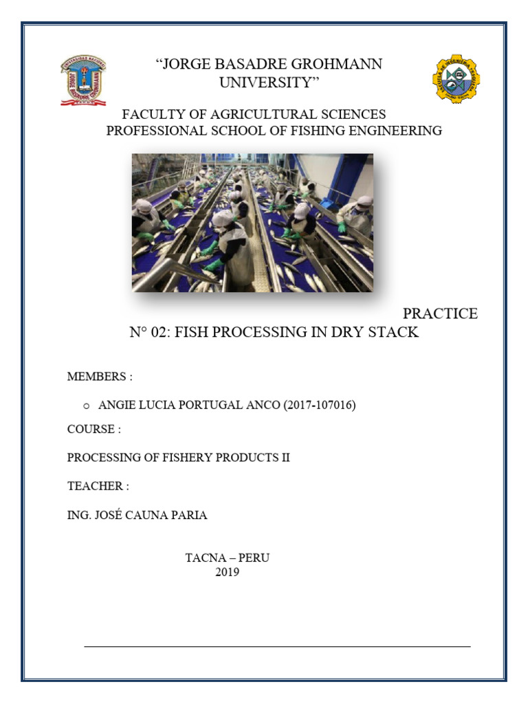Practice #02 Processing of Salted Fish in Dry Stack OFFICIAL | PDF | Water | Decomposition