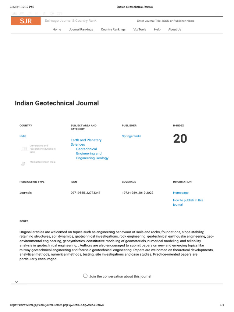 Indian Geotechnical Journal - Q3 | PDF | Geotechnical Engineering ...