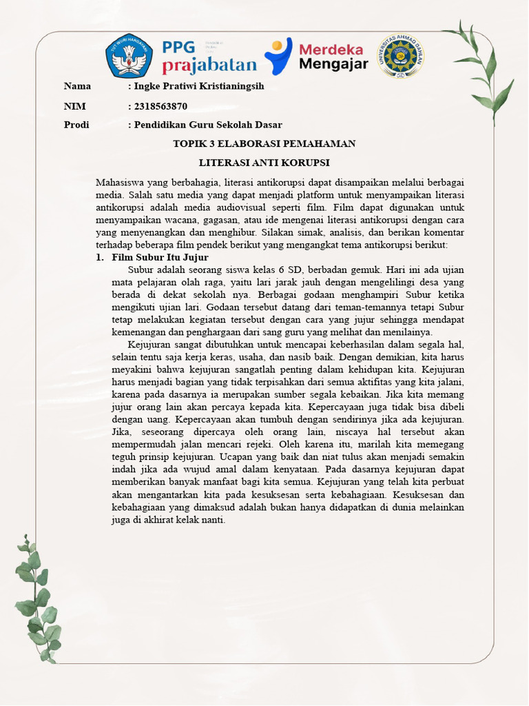 Topik 3 Elaborasi Lak Ingke Pratiwi | PDF