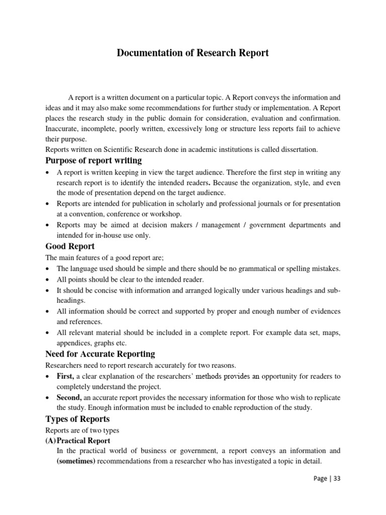 Research Report Writing Guide | PDF | Methodology | Statistics