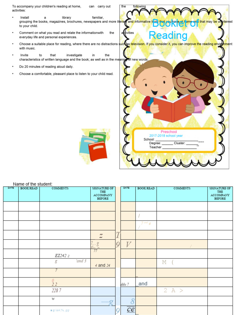 PRESCHOOL PDF Reading Booklet | PDF | Human Communication | Writing