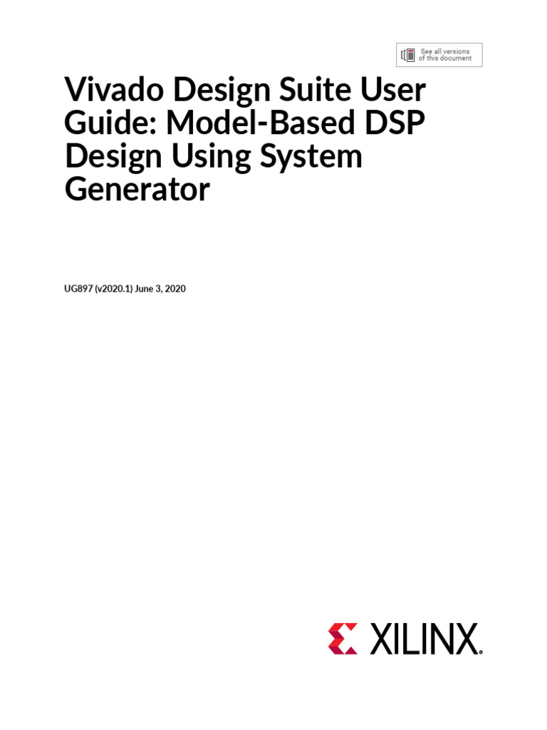 Ug897 Vivado Sysgen User | PDF | Hardware Description Language | Field Programmable Gate Array