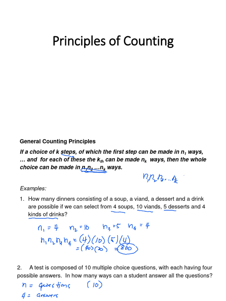 General Counting Principles.1.with Annotation | PDF | Permutation | Mathematics