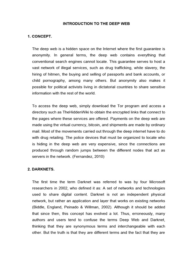 Introduction To The Deep Web | PDF | World Wide Web | Internet & Web