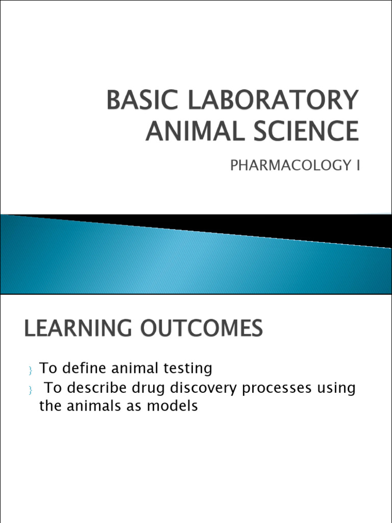 BASIC LABORATORY ANIMAL SCIENCE (Pharmacology) | PDF | Animal Testing ...