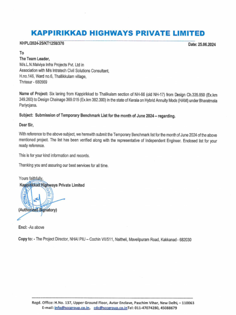 KHPL-2024-25-KT1258-376 - Temporary Benchmark List For The Month of ...