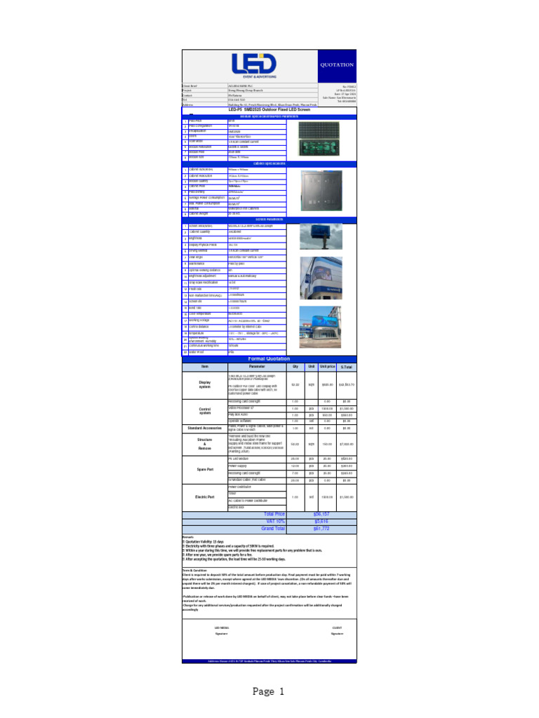 P5 Outdoor LED Curved Acleda SMC | PDF | Pixel | Electronic Engineering