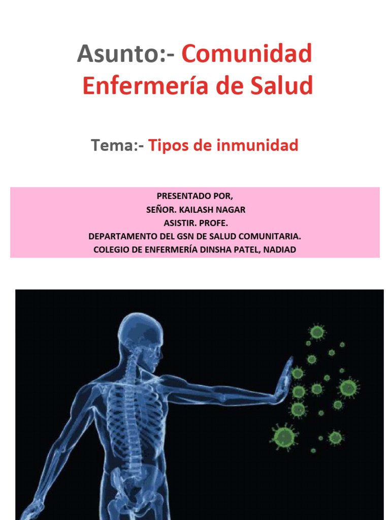 Tipos de Inmunidad | PDF | Sistema inmune | Anticuerpo