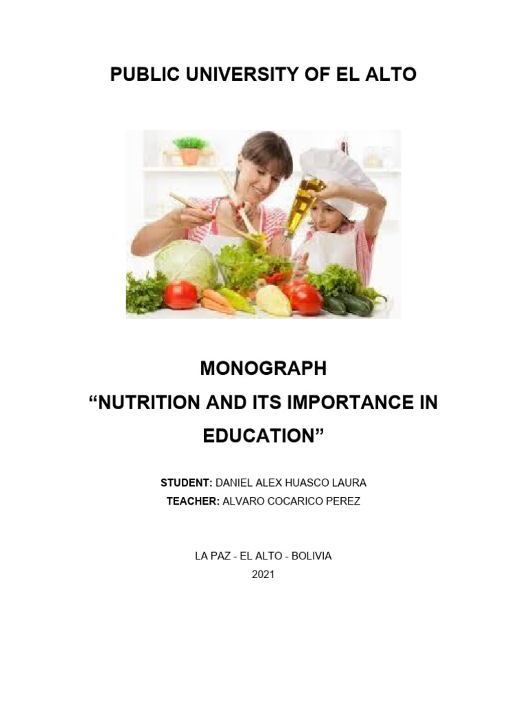 Nutritional Education Monograph | PDF | Communication | Food Security