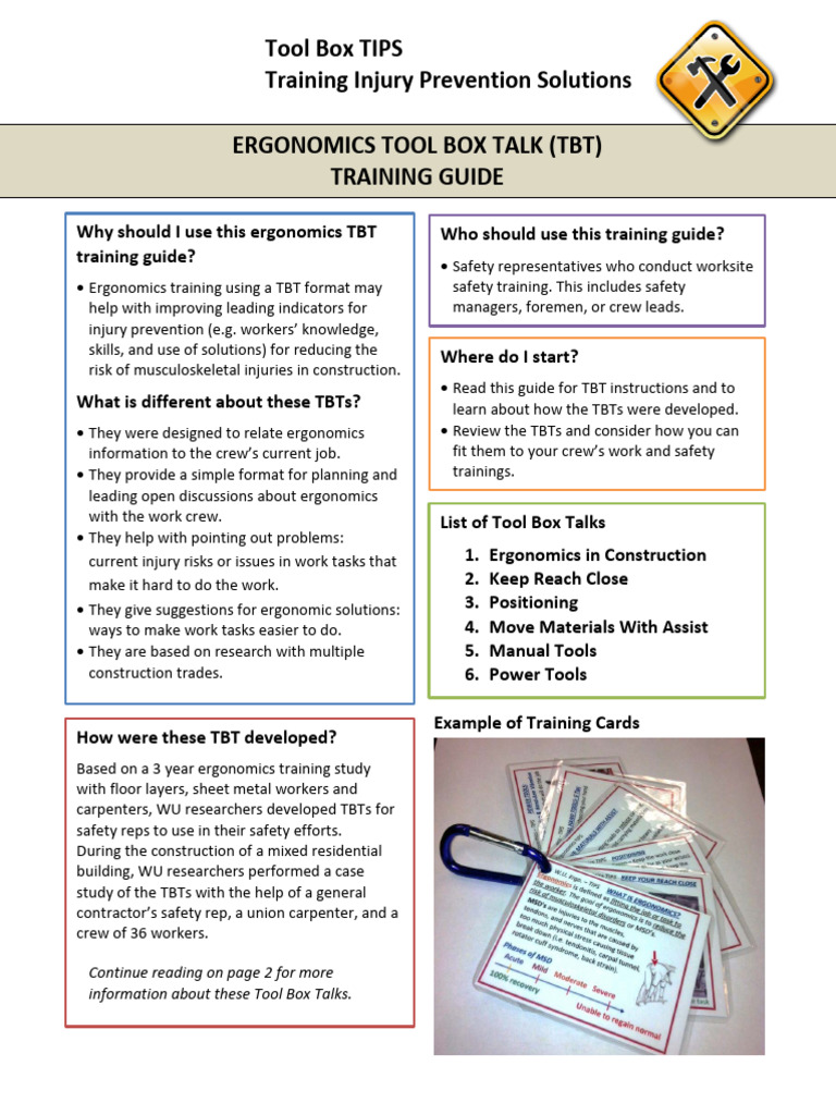 TBT Ergonomics | PDF | Human Factors And Ergonomics