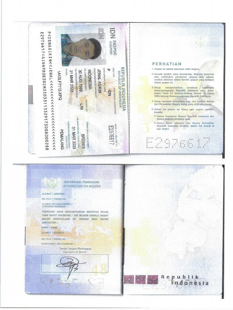 PASPOR JENAL ASIKIN | PDF