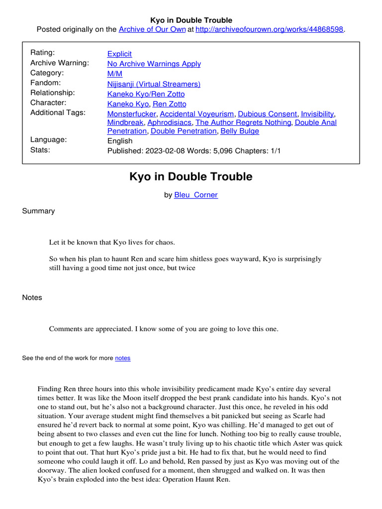 Kyo in Double Trouble | PDF