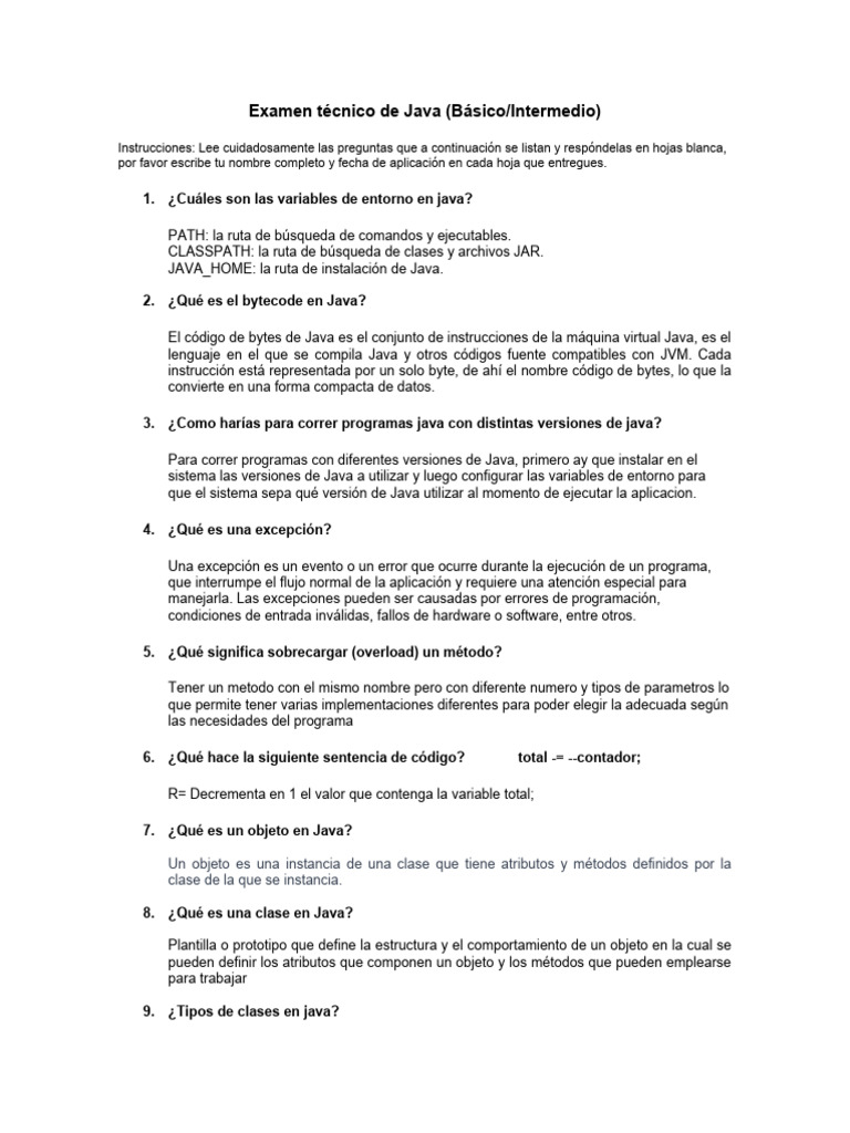 Examen Tecnico Java Eduardo Bernabe Alonso | PDF | Java (lenguaje de ...