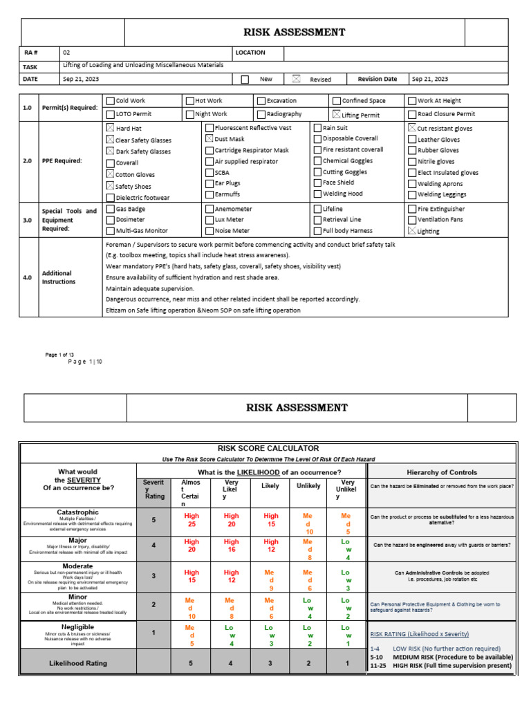 RA Lifting | PDF | Crane (Machine) | Personal Protective Equipment