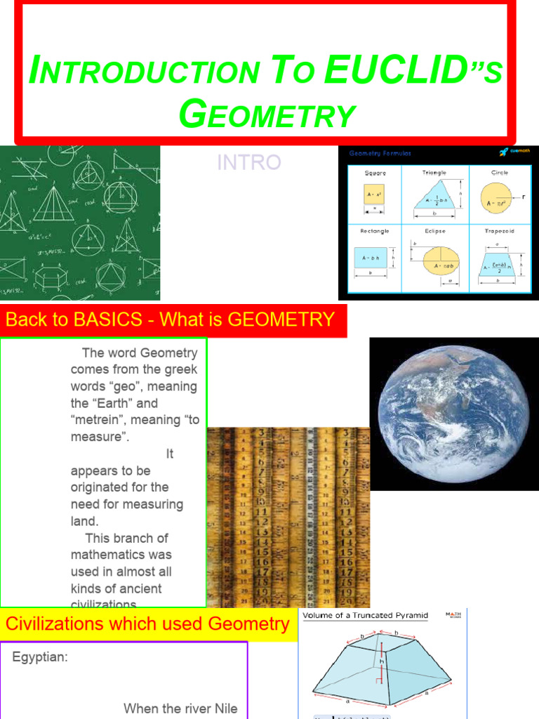 Introduction To Euclid"s Geometry | PDF | Geometry | Axiom